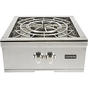 Coyote 24 Inch Built-in Power Burner, Natural Gas- C1PBNG