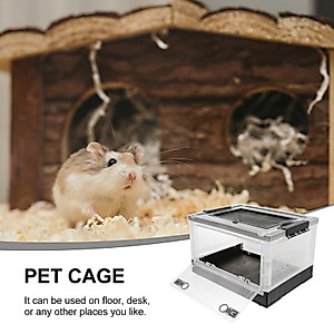 Balacoo Hamster Cage- Large Guinea Pig Cage Haven Habitat- Small Animal Cage for Hamster, Guinea Pig, Gerbil- Includes Exercise Wheel, Water Bottle