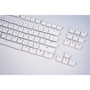 wj forG915 Full Set of 109/87 Keycaps Replacement G915/G913/G815/G813 TKL RGB Gaming Mechanical Keyboard (87 Keys White G915)