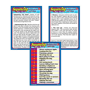 Super Duper Publications | Sequencing Fun Deck Flash Cards | Educational Learning Resource for Children