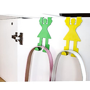 UPKOCH Stainless Steel Hangers Shower Door Towel Hooks Hanger: 3pcs Men Shaped Over The Door Coat Towel Hat Bag Holder Bathroom Stainless Steel Hanging Rack Stainless Steel S Hooks