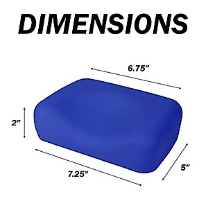 Deluxe BLUE Contour Tanning Bed Pillow Closed Cell