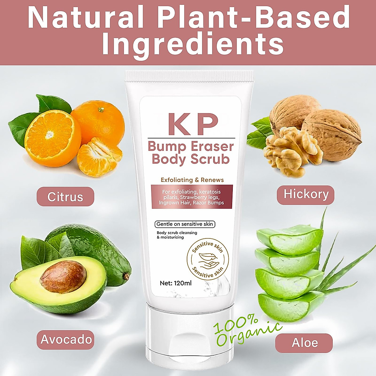 Exfoliating Body Scrub, Keratosis Pilaris Treatment, Body Scrub Exfoliator