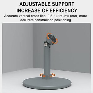 L-as-er Protractor Digital Inclinometer Angle Measure L-as-er Ruler with Bi-Directional L-as-er Marking, Large LCD Angle Finder Multifunction for Fast,Precise&Professional Results (Dual_Laser+Tripod)