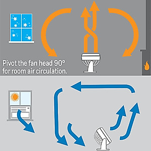 Honeywell HT-904 TurboForce Tabletop Air Circulator Fan, Small, White – Quiet Personal Fan for Home or Office, 3 Speeds and 90 Degree Pivoting Head