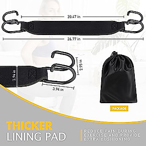 KUZARO Hip Thrust Belt, Glutes Workout Equipment Use with Dumbbells, Non-Slip Hip Belt Pad for Hip Thrusts, Glute Bridge, Squats, Lunges, Dips Exercise, at Home Gym Fitness Workout Must Haves