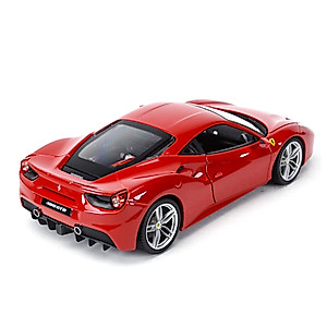 HTLNUZD 1/18 488 GTB Sports Racing Car Model Alloy Car Static for Ferrari Die Cast Vehicles Collectible Gift