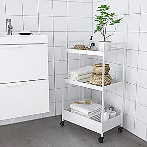 IKEA NISSAFORS Trolley,White 50.5x30x83 cm (19 7/8x11 3/4x32 5/8 inch )