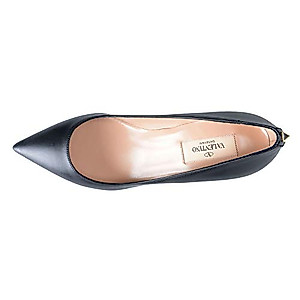 Valentino Women's Black Leather Classic Heeled Pumps Shoes Sz US 6 IT 36