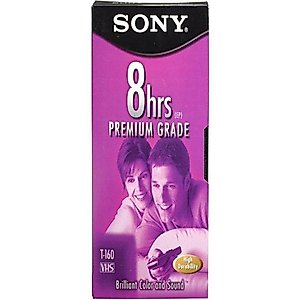 Sony T-160 VHS Video Cassette (Single)
