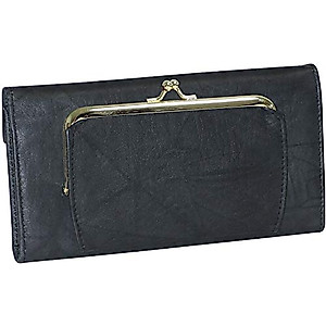 Buxton RFID Organizer Clutch Wallet One Size Black