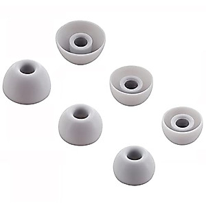 ALXCD Eartips Compatible with Beats Studio Buds, S/M/L 3 Sizes 3 Pairs Soft Silicon Earbuds Tips Ear Euds Set Ear Tips, Compatible with Beats Studio Buds 3 Pairs White