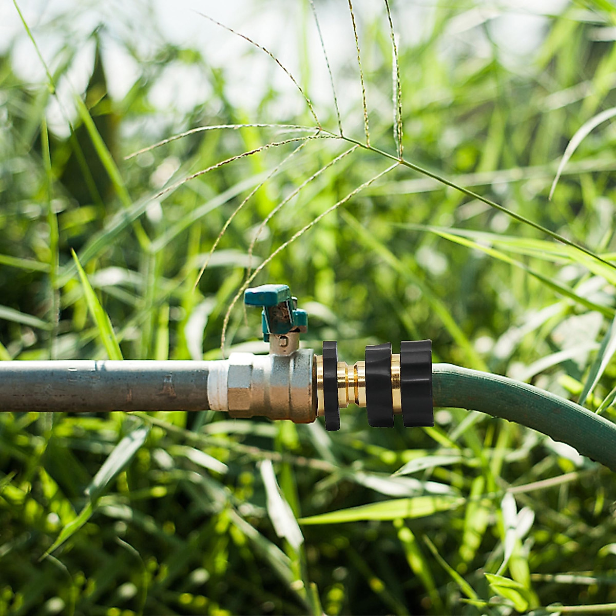 Lifynste 3/4 Inch Garden Hose Quick Connector Fittings, Easy Connector Fitting, Male and Female Set, (6)