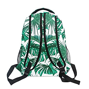 SUABO Palm Tree Leaf Backpack for School Student Laptop iPad Tablet Travel School Bag for Girls Daypack