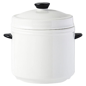 Hemoton Small Ceramic Stew Pot Stockpot Miso Soup Bowl with Lid Japanese Bowl for Bird Nest Tonic Dessert Noodle Soup Salad Pasta