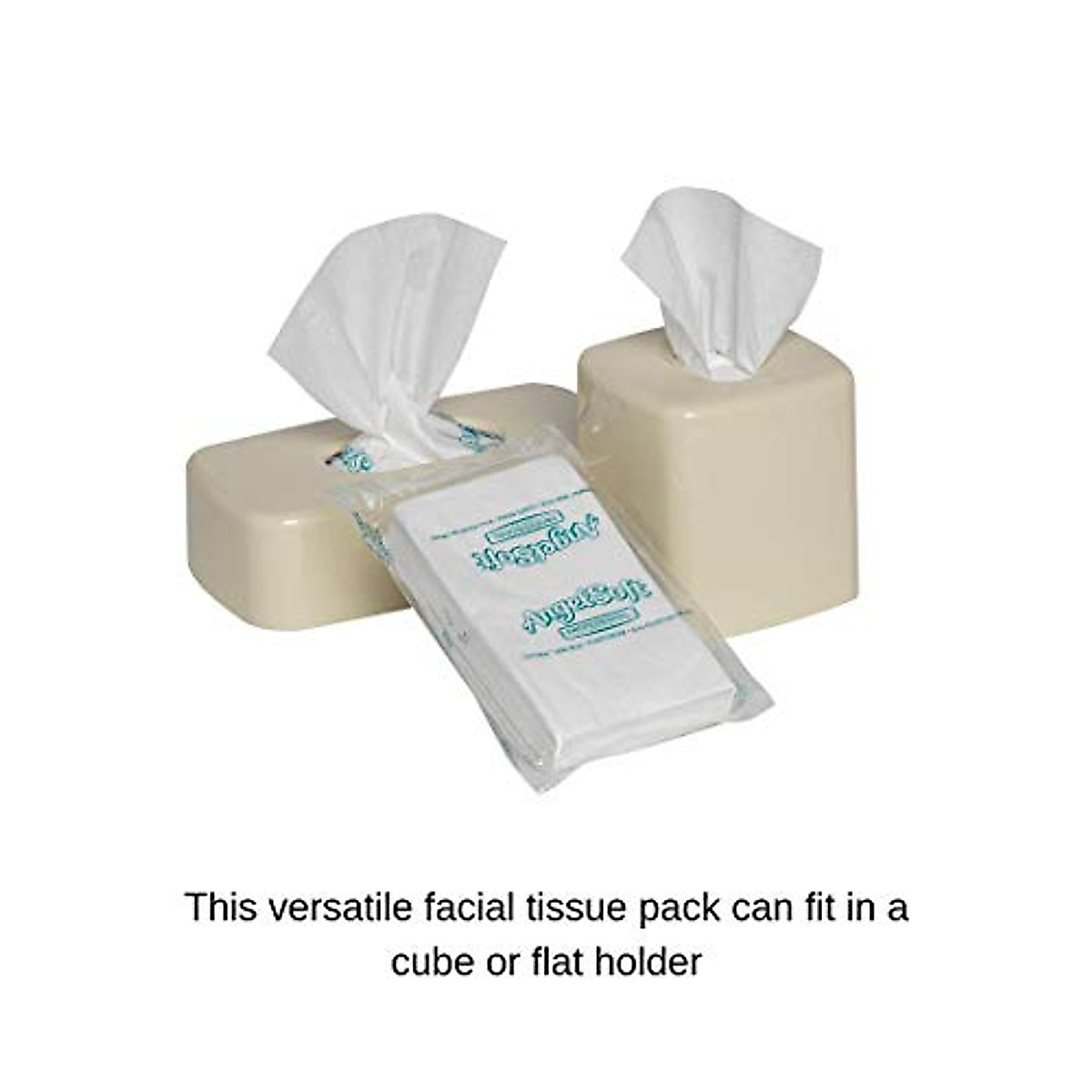 GEORGIA-PACIFIC Angel Soft Professional Series Premium Facial Tissue by GP PRO (Georgia-Pacific), PolyFlex Case, 47580, 96 Sheets Per Pack, 54 Packs Per Case, White, Sheet (Wxl) 8.300" x 7.800