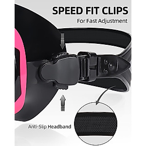 EverSport Swim Goggles Adult with Nose Cover for Women Men No Leak, Clear Wide View Diving Scuba Mask Open Water Pool Swimming Goggles Silicone Shower Goggles Youth Snorkel Junior Nose Goggles