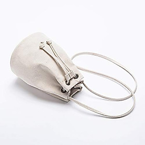 Bucket Bag Purse Women Drawstring Purses Women Bucket Purses Hand Bag Anti Theft Crossbody Purse Zipper HoBo Designer Shoulder Bag (Black, 6.29”(L) 6.29”(W) 8.46”(H))