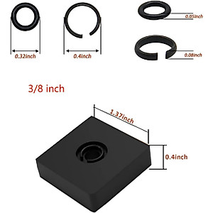 (5+5Sets) 3/8" and 1/2" Impact Retaining Ring Clip with O-Ring for Milwaukee Electric/Pneumatic Type Impact Wrench, Retainer Ring Anvil Install Tool Included