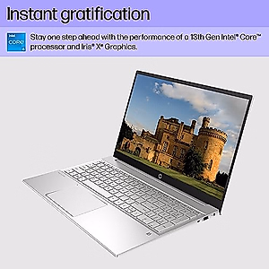 HP Pavilion 15.6" Touchscreen Laptop, FHD IPS Display, 13th Gen Intel Core i5-1335U, 64GB RAM, 1TB SSD, Intel Iris Xe Graphic, Business & Student, Full-Size Backlit Keyboard, WiFi 6, Windows 11Home