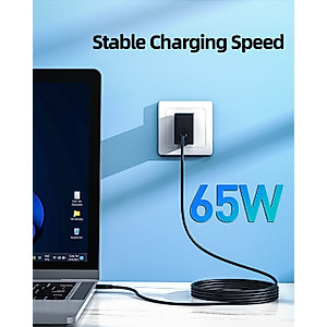 Mini 65W 45W USB-C Fast Charger Fit for HP Elitebook Spectre x360 Dragonfly Elite x2 G4 G8 Chromebook 11A 11 G8 EE 11A 11 G6 EE 11 G7 EE 14 14A G5 14 G6 G7 11MK G9 EE Laptop Power Supply AC Adapter