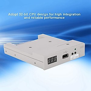 Cuifati USB Floppy Drive,ABS 720KB SFRM72-FU USB SSD Floppy Drive Emulator with 720K Floppy Drive,USB External Floppy Disk Drive Portable FDD USB Drive,Plug and Play for Laptop Desktop PC