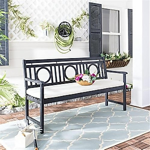 SAFAVIEH PAT6736A Outdoor Collection Montclair 3 Seat Bench