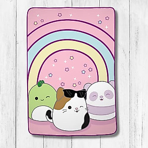 Franco Squishmallows Bedding Super Soft Plush Throw Blanket, 62 in x 90 in