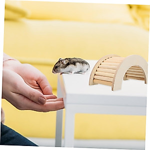 Balacoo 1Pc Hamster Climbing Ladder Toys for Hamsters Lovely Climbing Bridge Hamster Climbing Toy Bendy Bridge Hamster Rat Exercise Toy Candy Toys Hamster Hiding Place Seesaw Arched Wooden