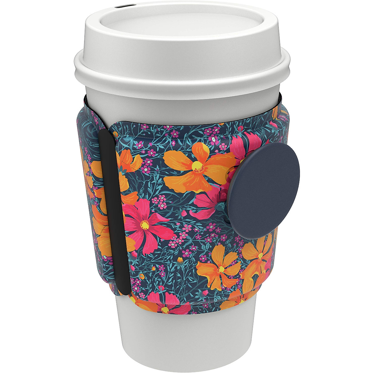 PopSockets PopThirst Cup Sleeve, Drink Holder, Koozie - Flower Power