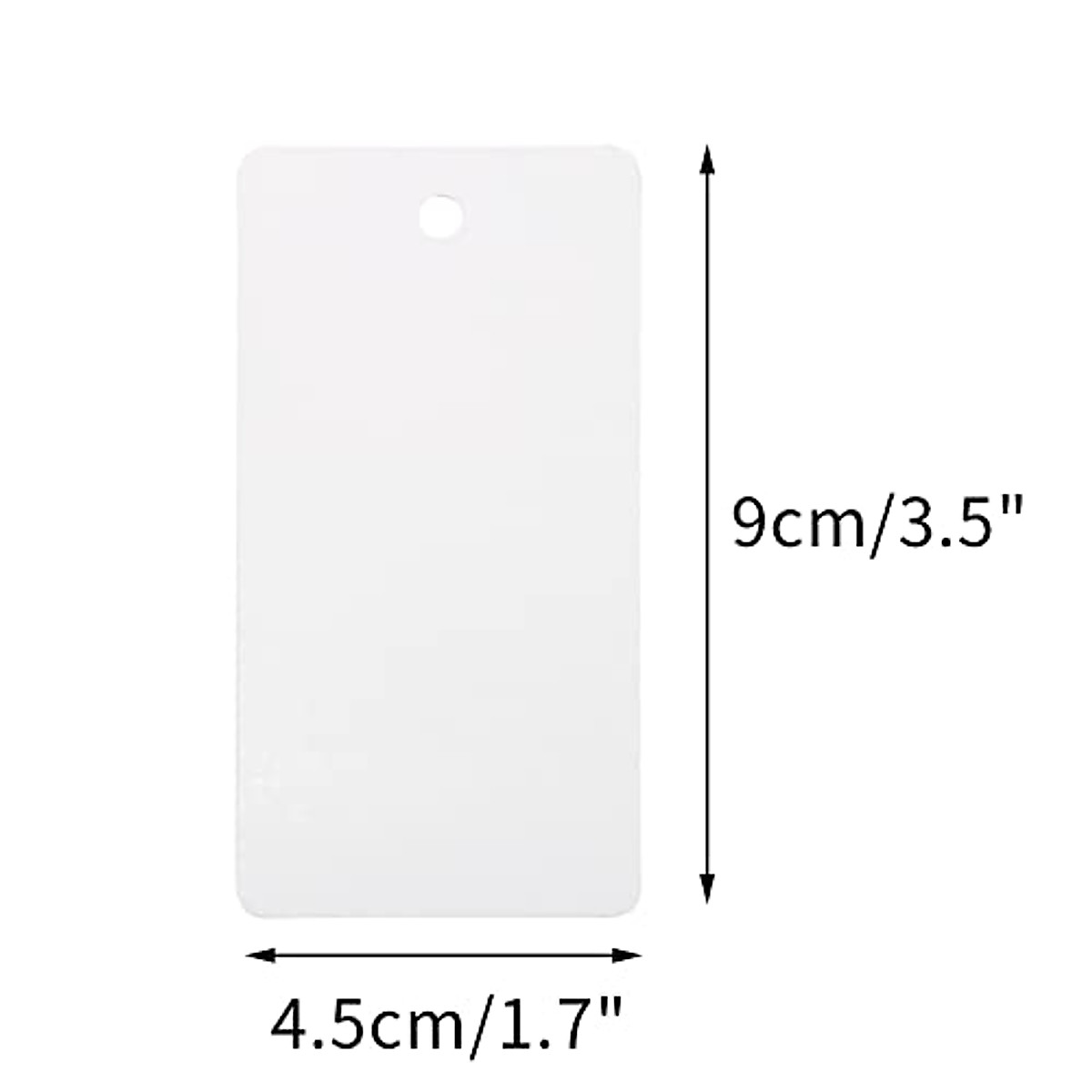 Kraft Gift Tags,100 PCS White Kraft Paper Gift Tag with 100 Feet Jute Twine String, Rectangle Christmas Gift Tags 3.5” x 1.7”