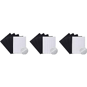 Nispira True HEPA Filter Activated Carbon Compatible with Winix & Electrolux Air Purifier. AM90, C535, 5300-2, WAC5300, WAC5500, WAC6300, 5000, 5000b, 5300, P300, EL490A, EL491A. Compared to Part 115115 Size 21 EL017. 3 Sets