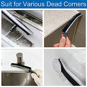 Gap Cleaning Brush, Hard-Bristled Crevice Cleaning Brush, Dead Corners Multifunctional Brushes, Bathroom Crevice Gaps Cleaning Brush, Groove Cleaning Brushes for Shutter Kitchen Bathtubs Tiles (3PCS)