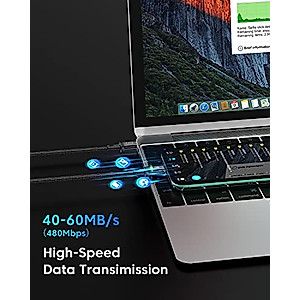 Kuulaa 3Pack Magnetic Charging Cable USB C,3A Fast Charging/Data Transmission with 3 in 1 Charging Tips Nylon-Braided Phone Cable Compatible for iProduct/Type C/Micro Device(3.3ft/3.3ft/3.3ft)