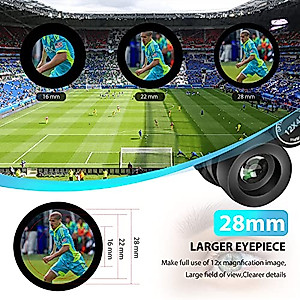 Uthlusty 12X42 Professional Binoculars for Adults with Harness Strap, HD High Powered Lightweight BAK4 Prism Binoculars for Bird Watching, Hunting, Travel, Hiking, Sports, Concerts