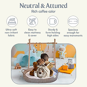 Shelf Basket - Changing Basket - Cotton Rope Changing Table Topper Storage Basket, Thick Foam Pad with Removable Cotton Cover - Storage Bag and Plush Blanket- Diapers Changing Basket