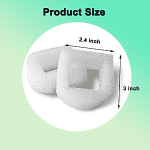 Camessy Qzbhct Foam Pre Filter fit for Drinkwell Stainless Steel 360, Lotus, Avalon, and Pagoda pet Dog and Cat Water Fountains (12 Pack)