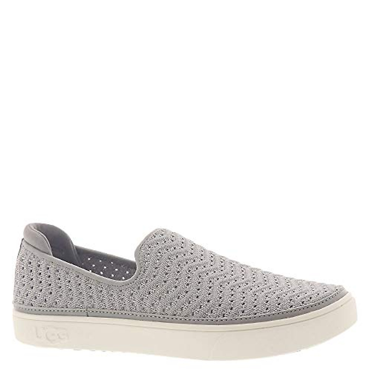 UGG K CAPLAN Slip-ON Sneaker, SEAL METALLIC KNIT, 6 US Unisex Big Kid