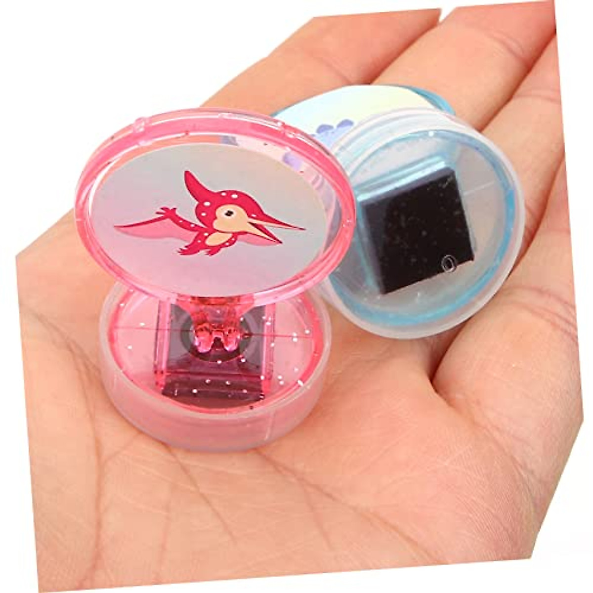 jojofuny 60 pcs Dinosaur Shape Plastic Treat Cartoon Kindergarten Rewards Color Stampsrandom Favors Kids Stamps Lovely Children's Birthday Classroom Stuffersrandom Stuffers Stocking