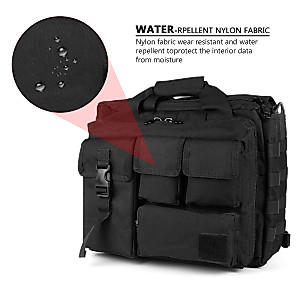 GES Tactical Briefcase, 17.3 Inch Men's Messenger Bag Military Briefcase for Men