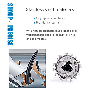 Sh90 Replacement Heads Compatible with Philips Norelco Series 9000 Replacement Blades for Philips Norelco 9000 Replacement Heads for Electric Shaver Series 9000(S9xxx) 8000(S8xxx),3Pcs & Brush