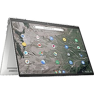 HP Chromebook x360 2 in 1 Touchscreen Flip Laptop, 13.5" WUXGA+ IPS Display, Intel Core i5 Processor, 8GB DDR4 RAM, 256GB SSD, Convertible Design, ChromeOS, Bluetooth, Speaker, Wifi, Silver (Renewed)