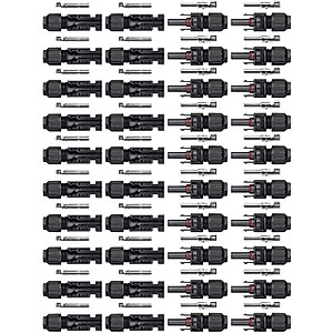 Powerwerx 20 Pairs Solar Connectors - Male & Female IP67 Waterproof Connectors