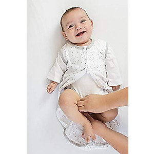 Amazing Baby Cotton Sleeping Sack, Wearable Blanket with 2-way Zipper, Sterling Confetti, Medium (6-12 mo)