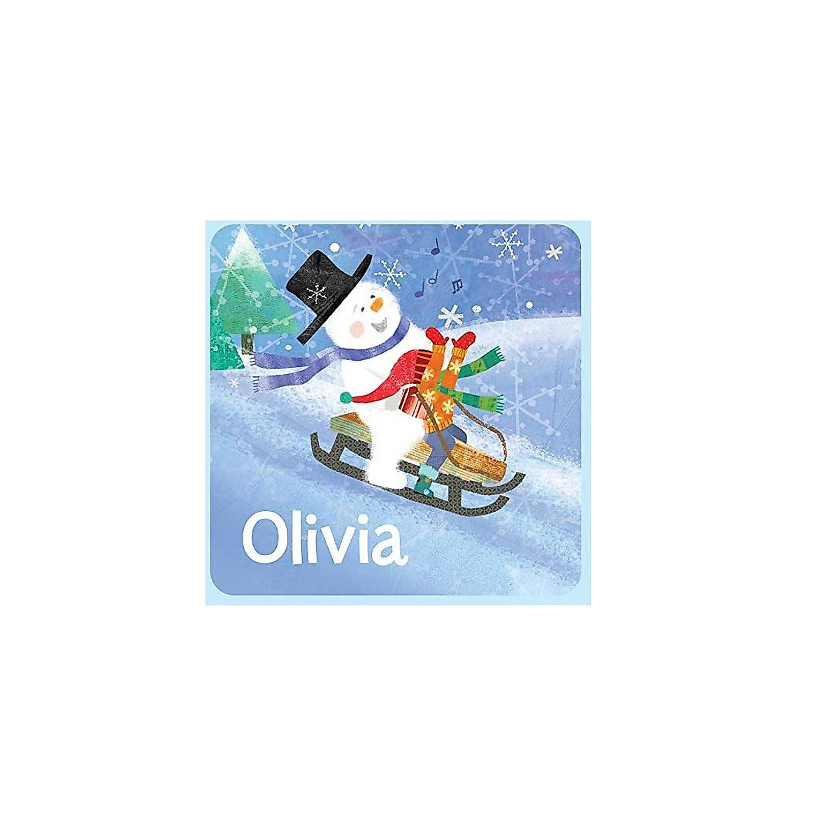 Personalized Stickers for Kids, Snowman - I See Me!