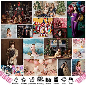 Backdrop, Cookie Monster for Birthday Party Decorations,Happy Birthday Banner Shoot Photo Backgrounds Props for Boys and Girls Party 7X5ft