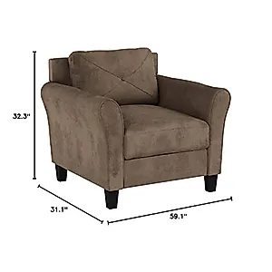 Lifestyle Solutions Grayson Armchair, Brown