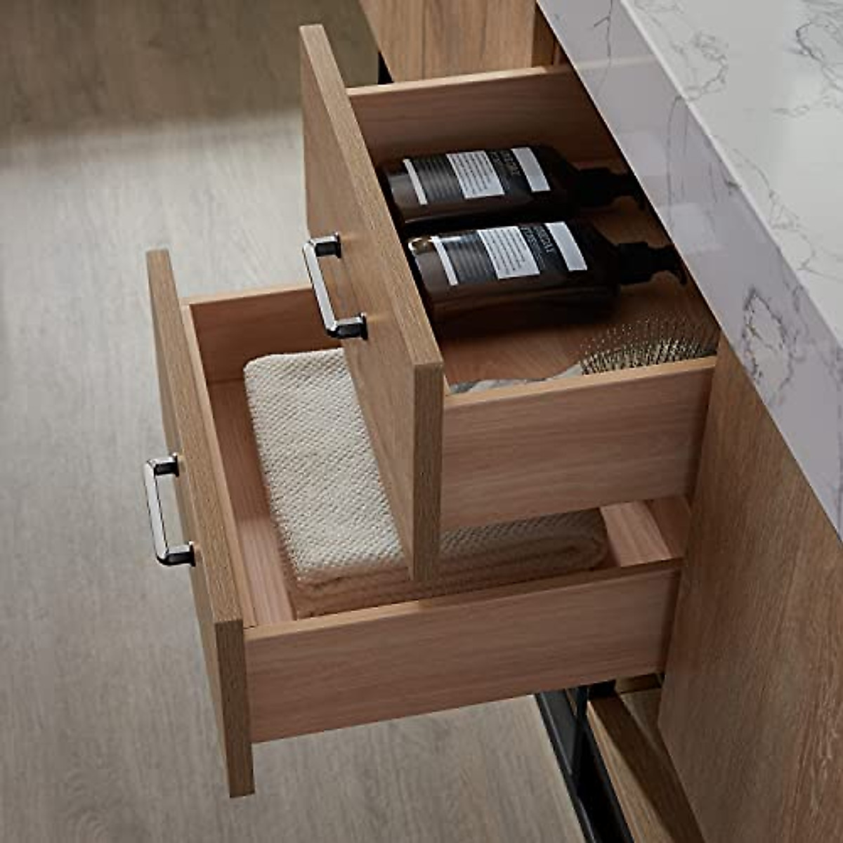 Vinnova 789072B-NO-GW-NM Alistair Bathroom Vanity, North American Oak Finish