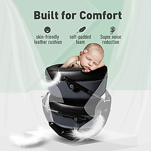 FRIEQ Noise Reduction Ear Muffs 37 dB Shooters Hearing Protection Headphones with LRPu Foam for Shooting, Music & Yard Work 2 Pack (Space Grey)