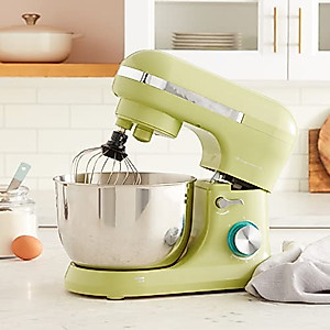 FRIGIDAIRE ESTM020-BUTTERFLY Retro Electric Stand Mixer, 4.75 Quart / 4.5L, 8 Speeds with Whisk, Dough Hook, Flat Beater Attachments, Splash Guard (Butterfly)